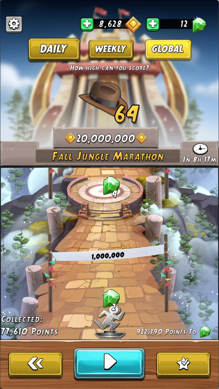 Challenges menu v1.81+ – Temple Run 2 (2013)