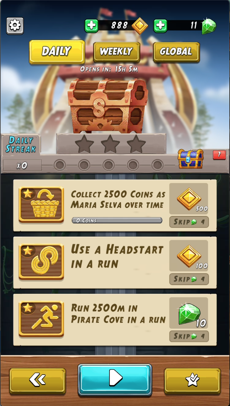 Challenges menu v1.81+ – Temple Run 2 (2013)